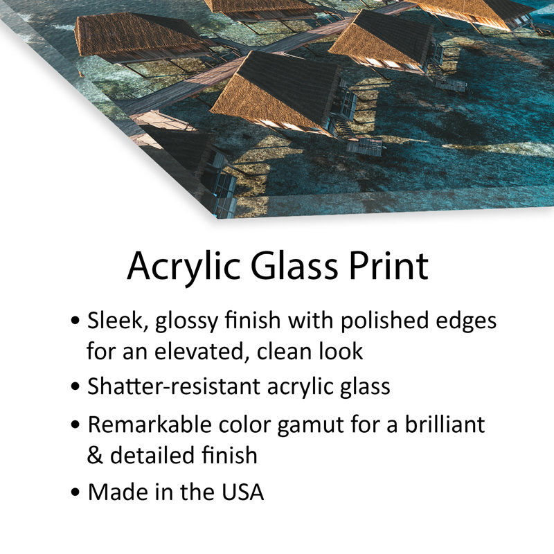 Dovecove Maldives Overwater Bungalows Aerial by James Vodicka | Wayfair