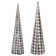 The Holiday Aisle® 2 Piece Checked Cone Tree Set | Wayfair