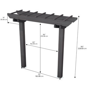 Vita Wildwood 2-Post Wood Arbor & Reviews | Wayfair