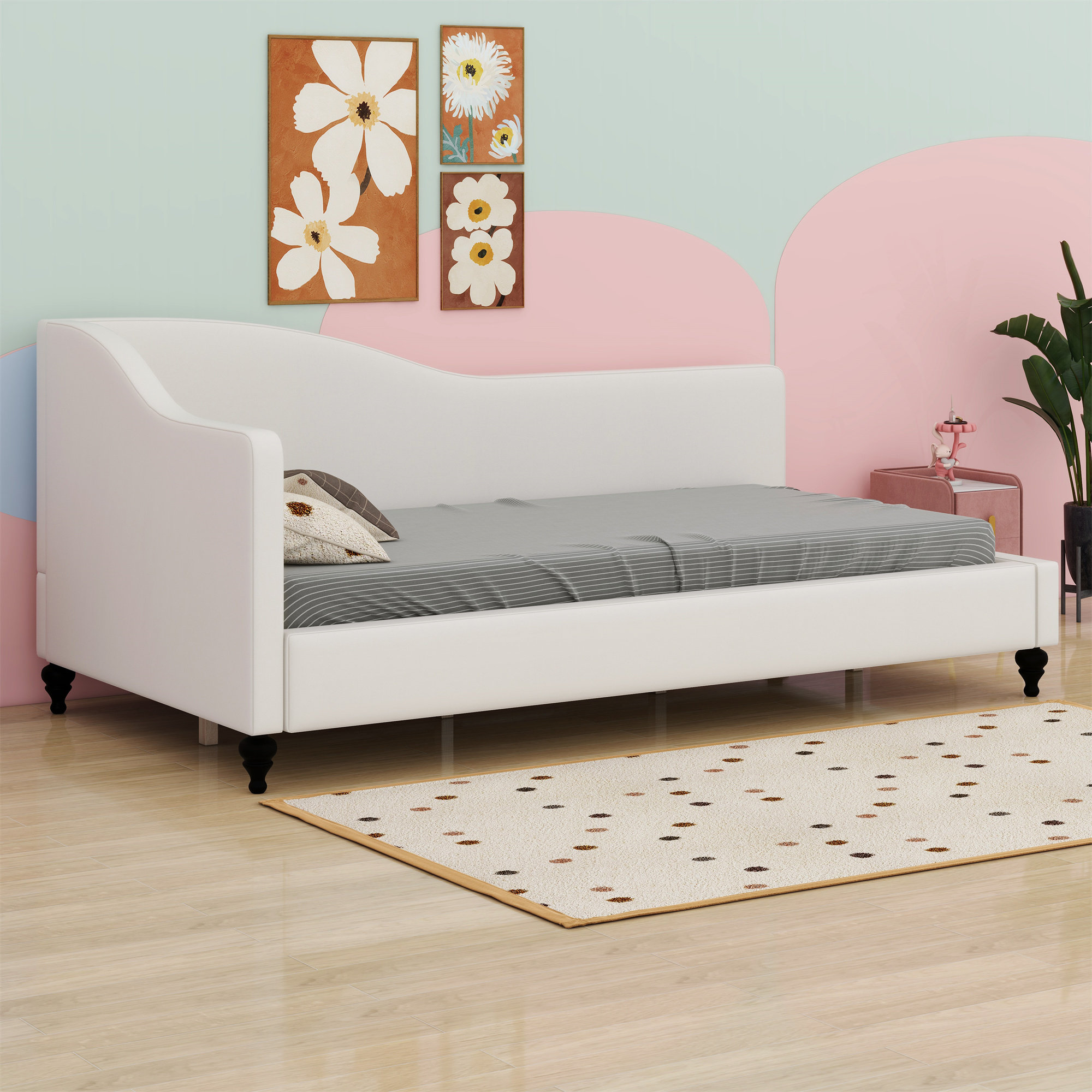 Lark Manor L-Shaped Daybed With Solid Wood Legs - Wayfair Canada