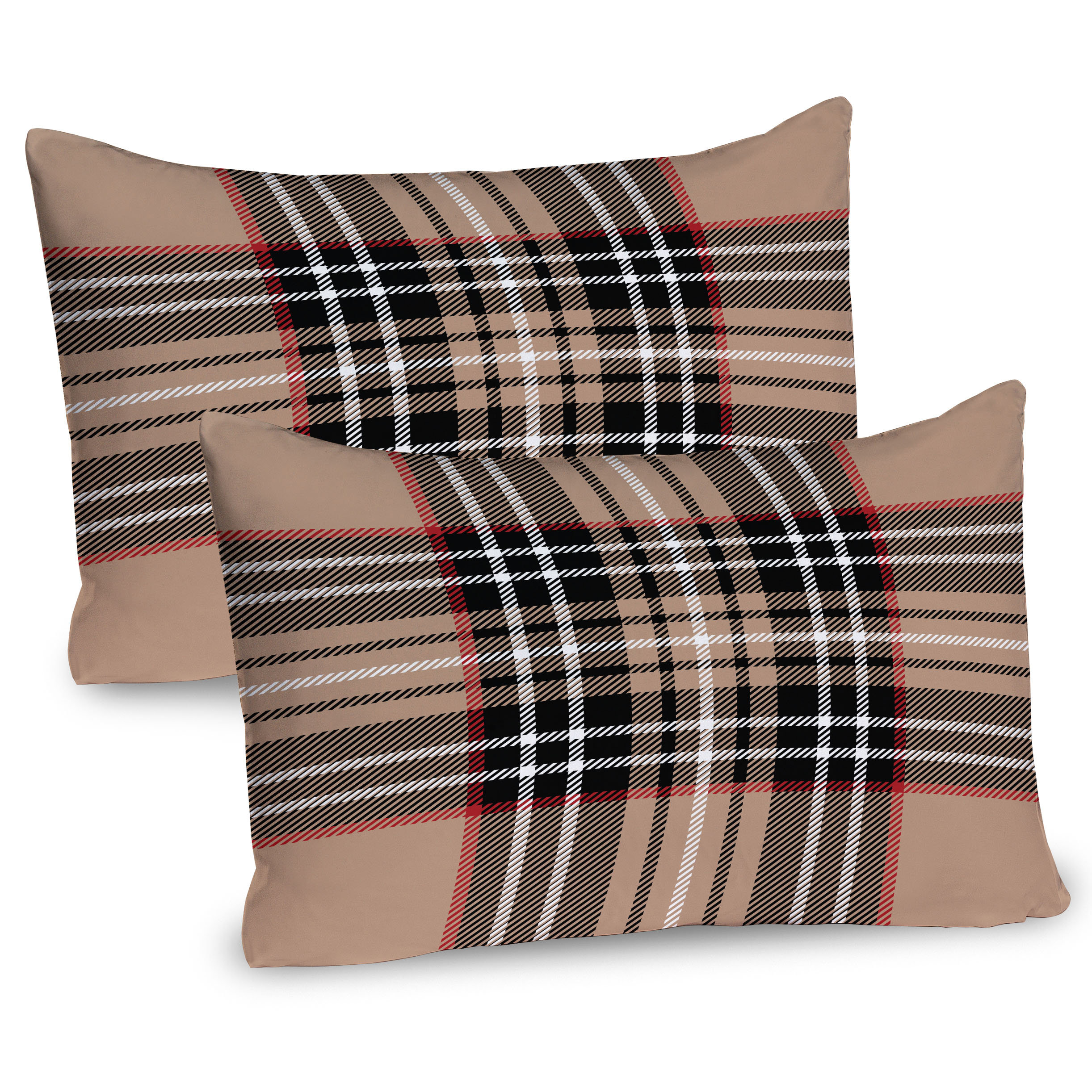 Ambesonne Checkered Pillow Sham 2 Pack Classic British Plaid 30"x20 ...