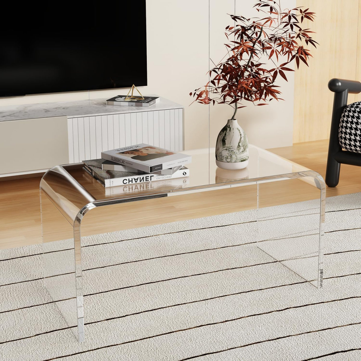 acrylic end table set