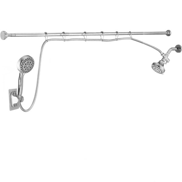 LUXYWEIVE Double Shower Head Set, High-pressure Dual Showerhead Combo ...