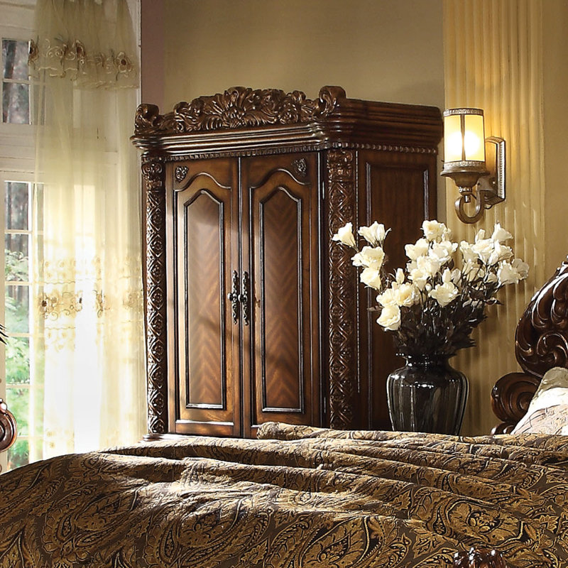 Astoria Grand Welles 2-Door TV Stand in Cherry | Wayfair