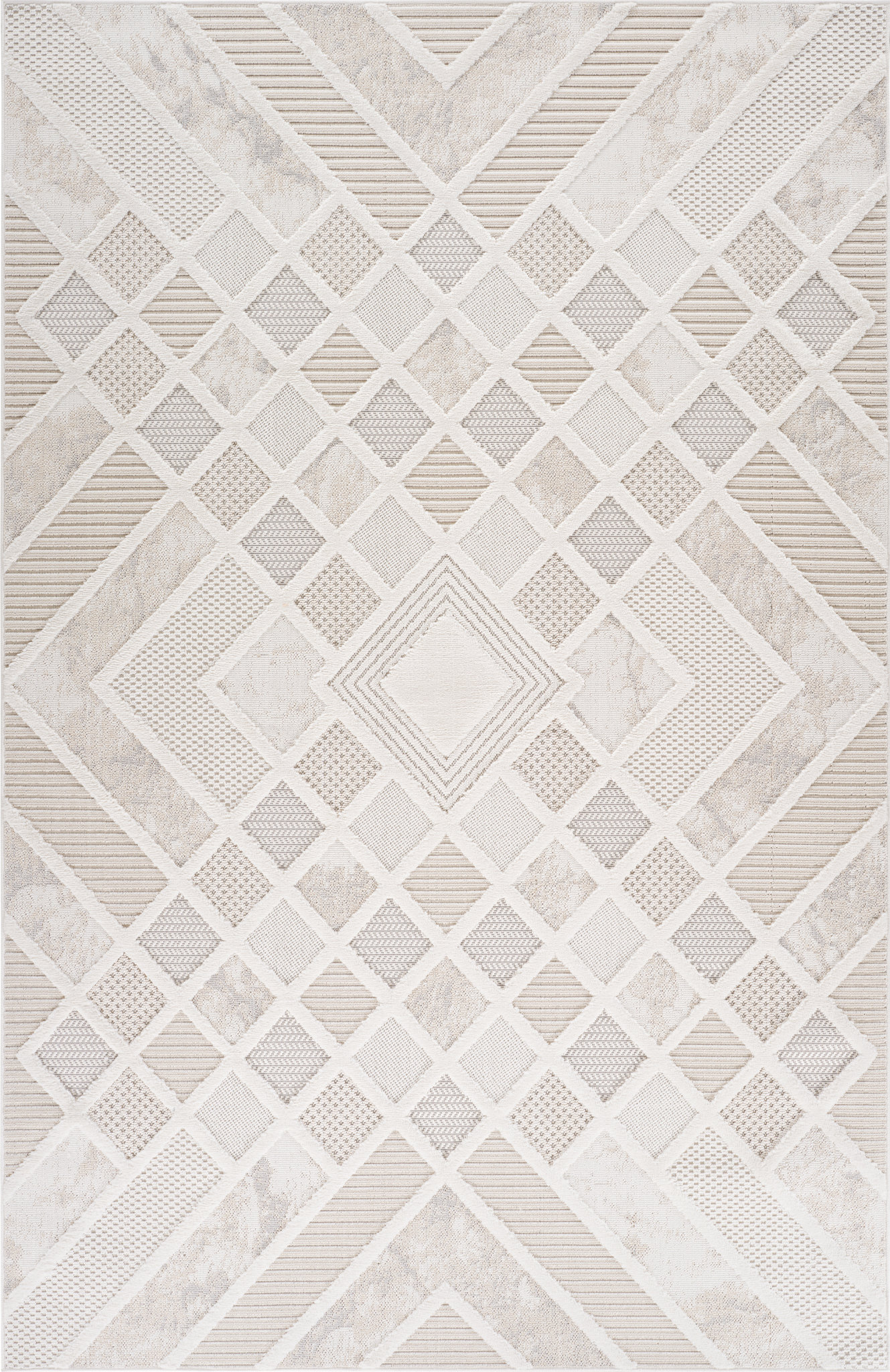 Union Rustic Rug Branch Lapeikis Modern Indoor Area Rug,Cream Beige ...