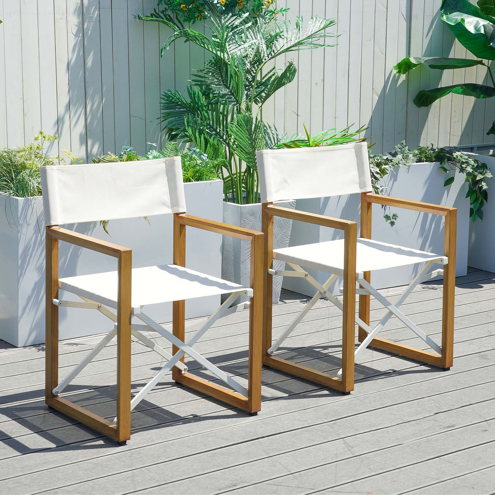 Primestok Aluminium Folding Director Chair(Set Of 2) | Wayfair