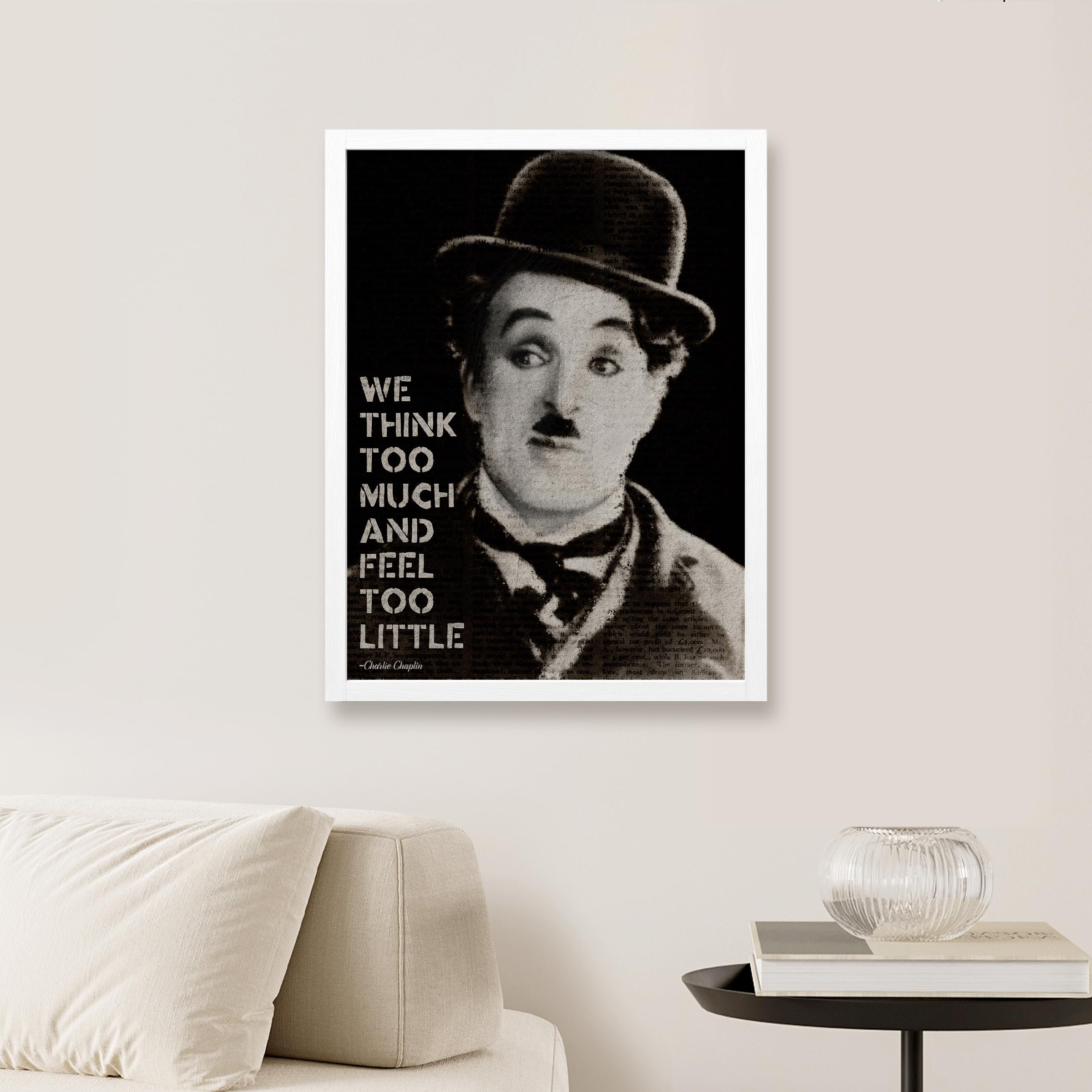 SIGNLEADER " We Think Too Much And Feel Too Little Wall Art Graffiti ...