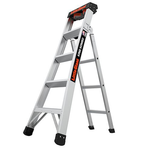 Little Giant Ladder Systems 5 - Step Aluminum Lightweight Folding Multi ...