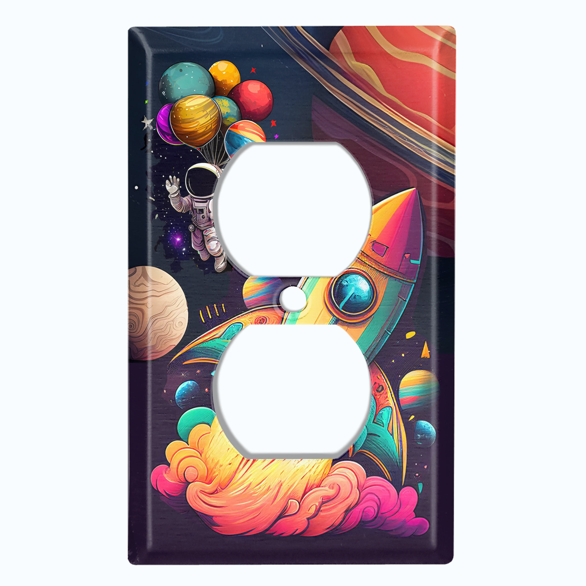 WorldAcc Animated Astronaut Space Ship 1-Gang Toggle Light Switch Wall ...