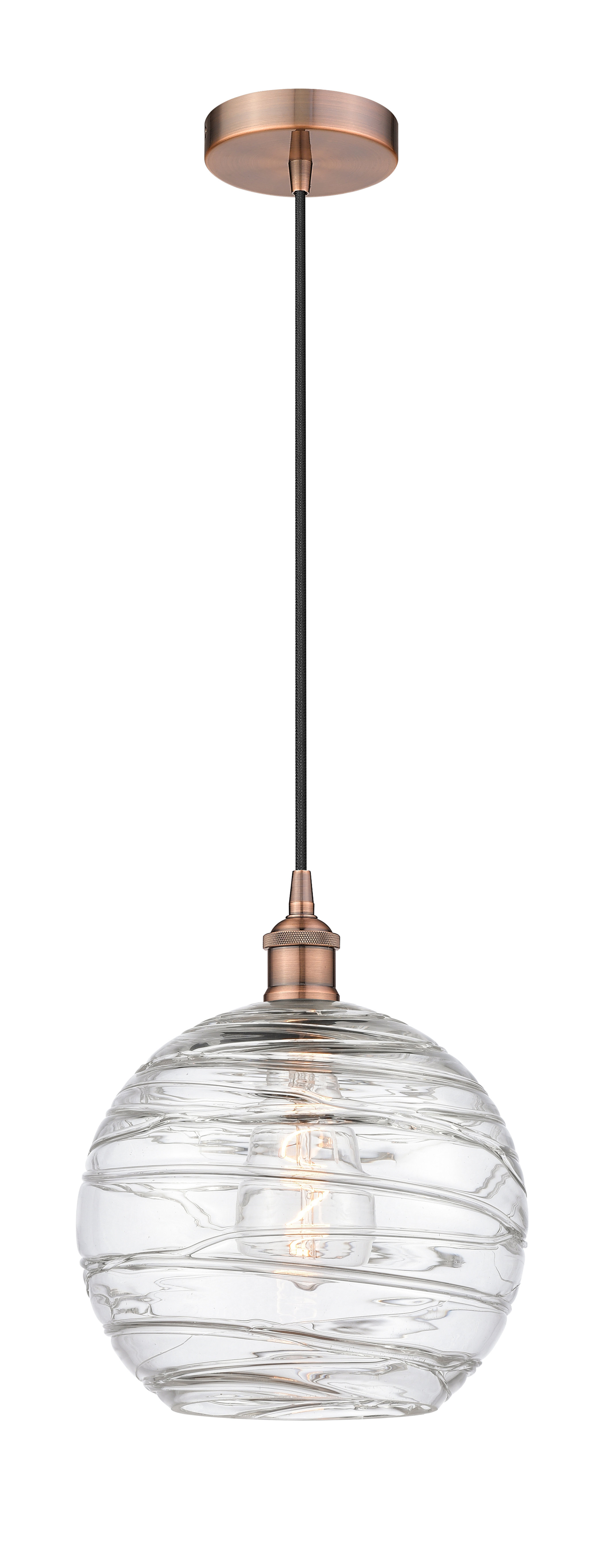 Innovations Lighting Athens Deco Swirl 1 - Light Single Drop Pendant ...