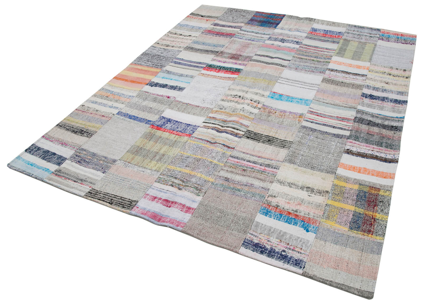 Rug N Carpet Kırk Yama Hand Knotted Wool Patchwork Rug | Wayfair