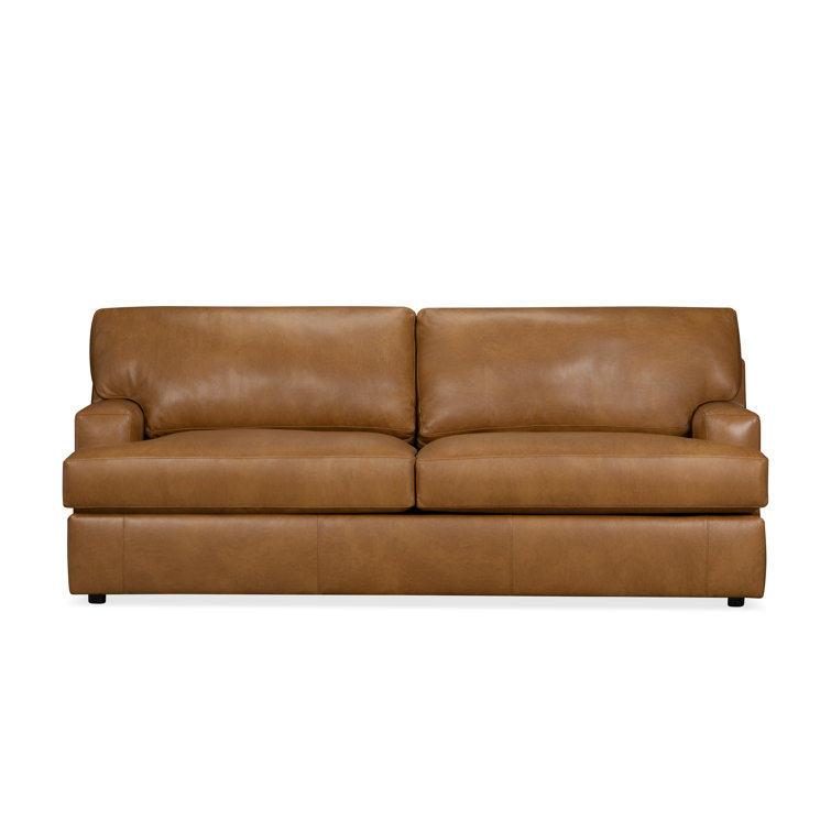 AllModern Cleo 84" Genuine Leather Sofa | Wayfair