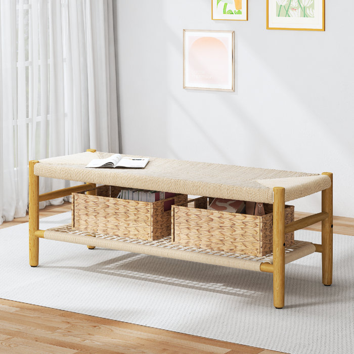 Bay Isle Home Khemisset Solid Wood Storage Bench & Reviews | Wayfair