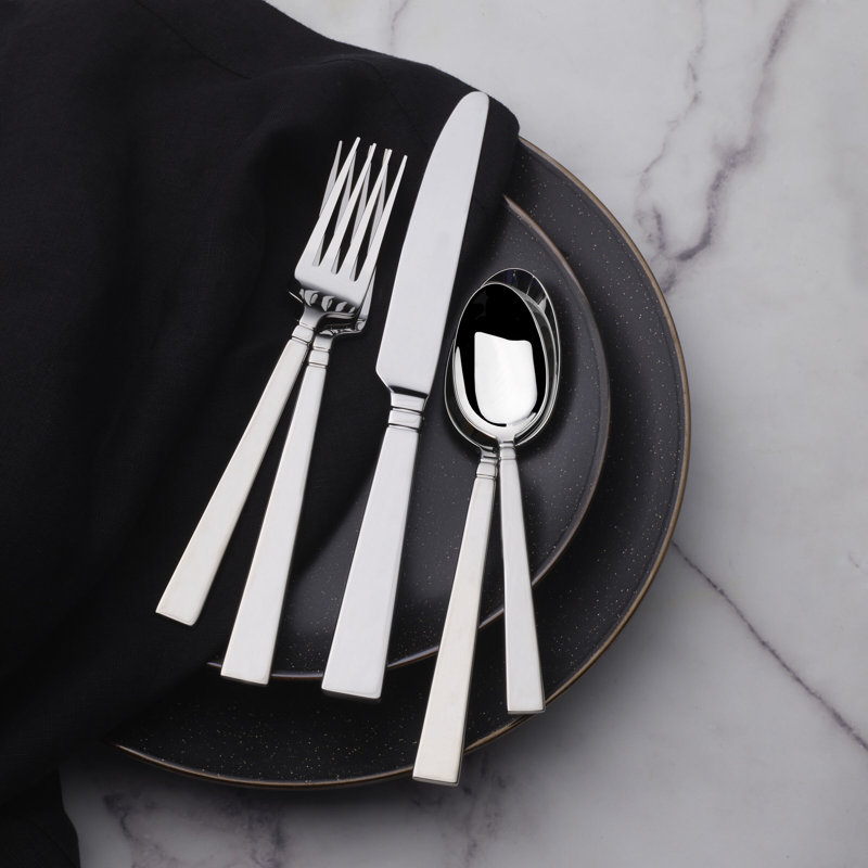 Mikasa Greer 20-Piece 18/10 Stainless Steel Flatware Set, Service For 4 ...