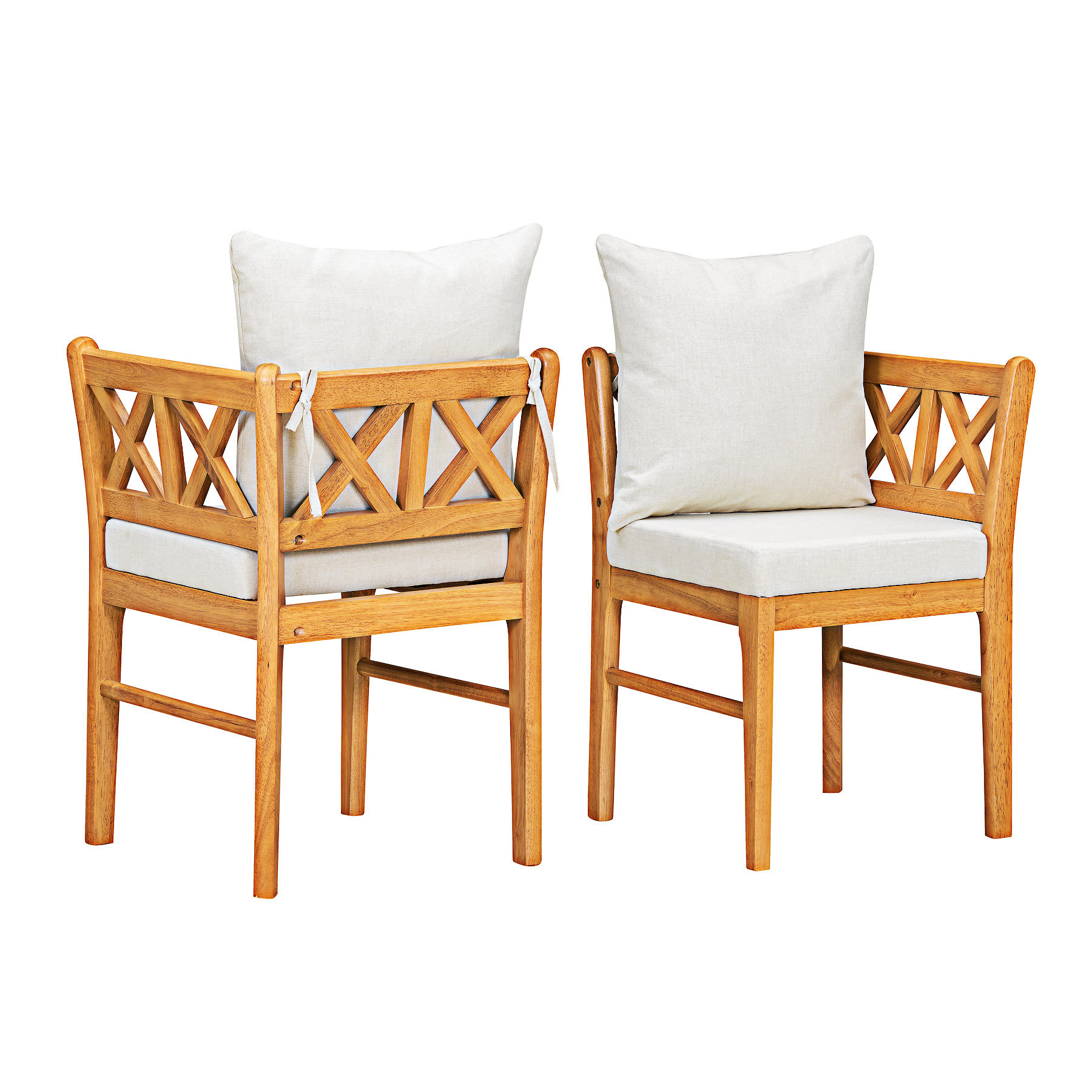 Gracie Oaks Farmhouse Dining Corner- Chairs Set Of 2 | Wayfair