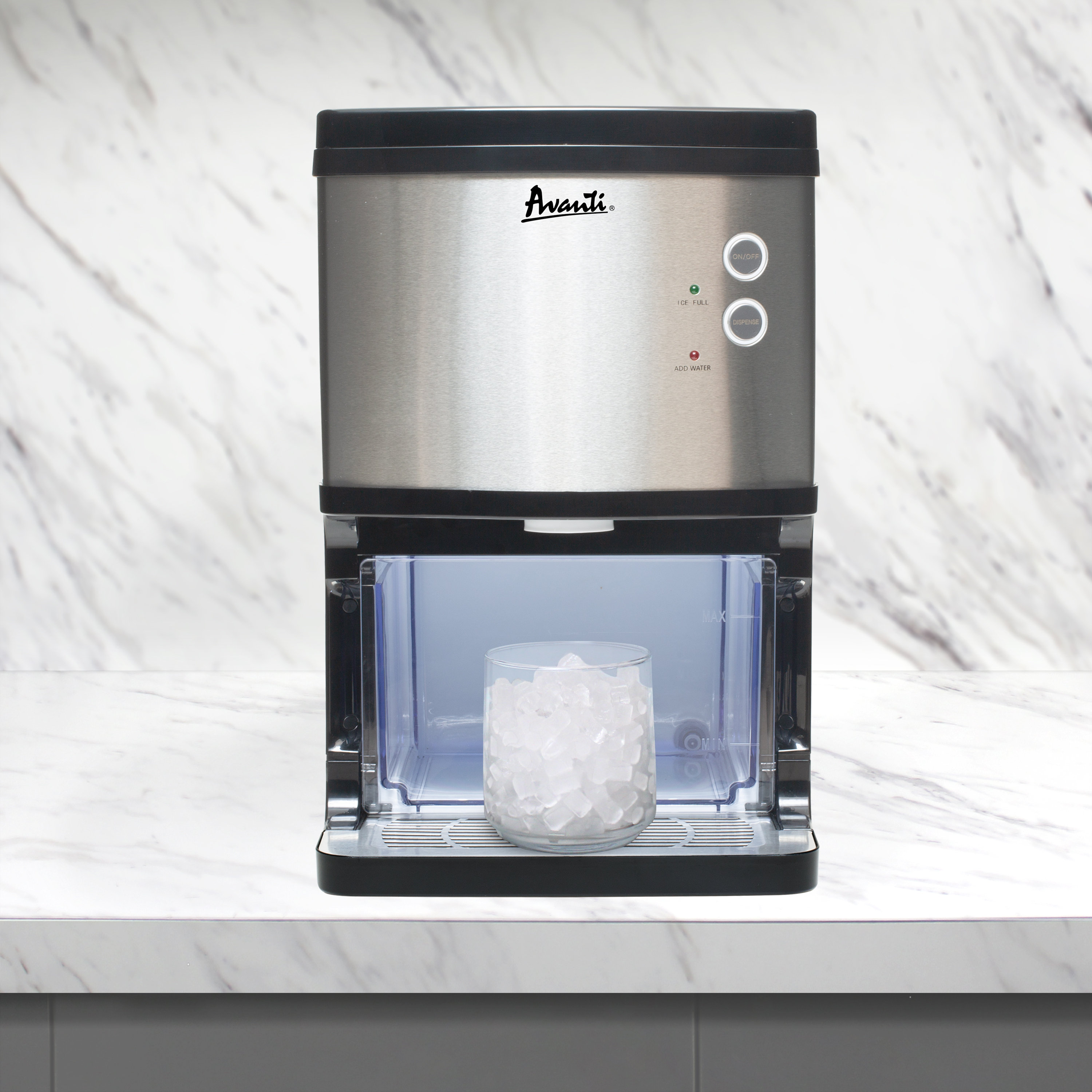 Avanti Products Avanti ELITE Series Countertop Nugget Ice Maker and ...