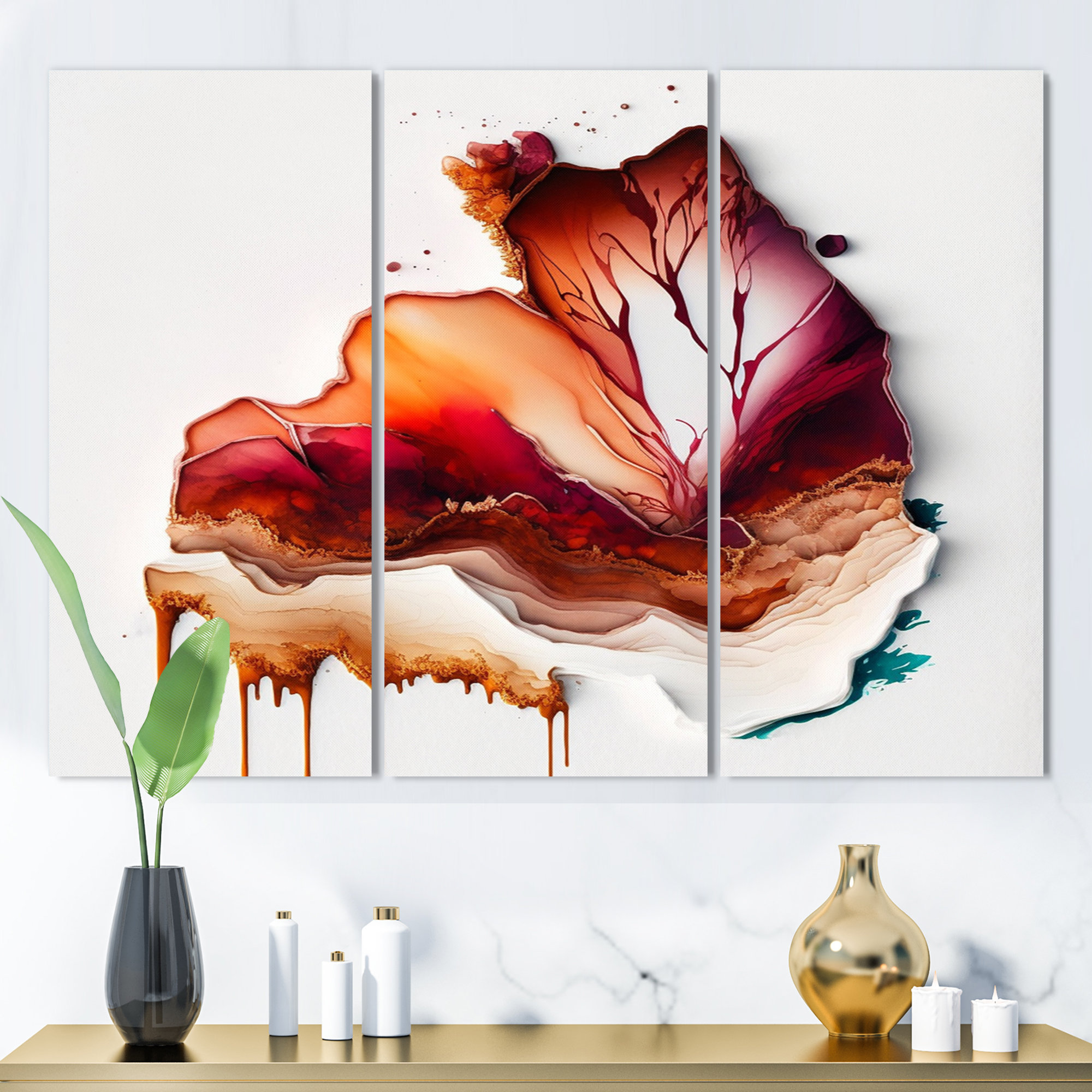 Ivy Bronx Encounters At Redend Point VII - Abstract Liquid Ink Canvas ...