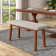 George Oliver Ashly Linen Dining Bench & Reviews | Wayfair.co.uk