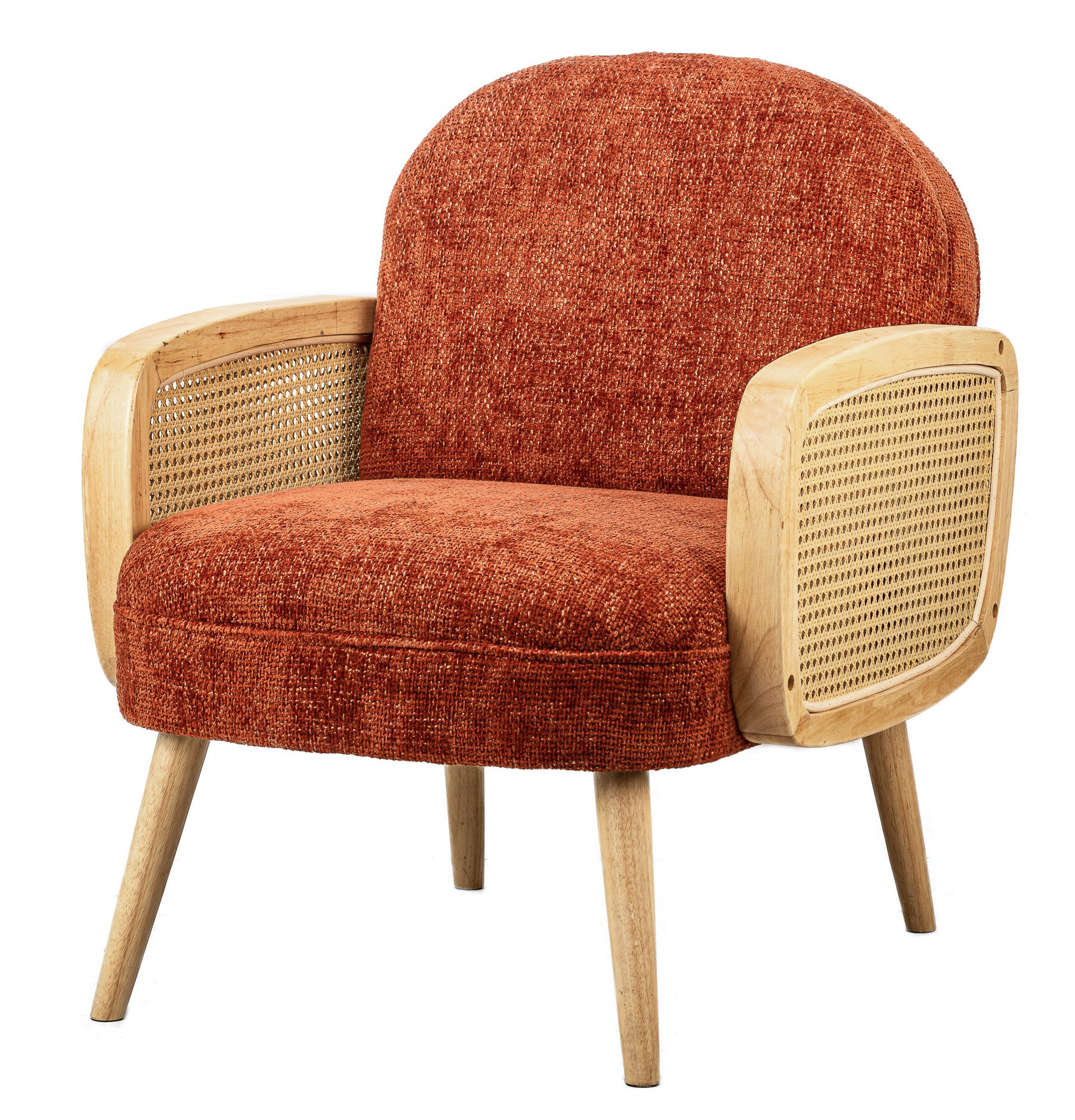 Bay Isle Home™ Catalena Wood and Cane Lounge Chair - Wayfair Canada