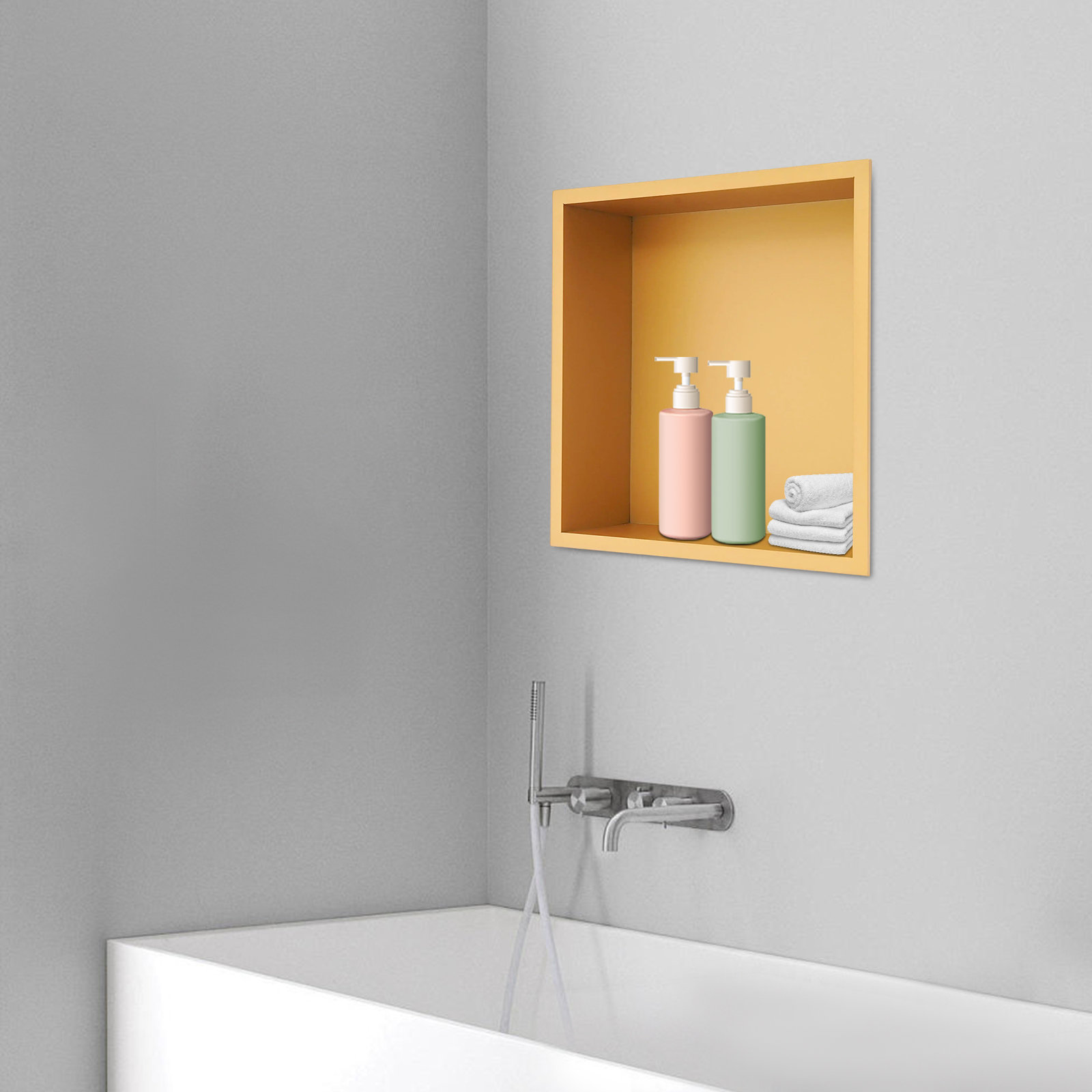 Ebern Designs 304 Stainless Steel Bathroom Recessed Shower Storage ...