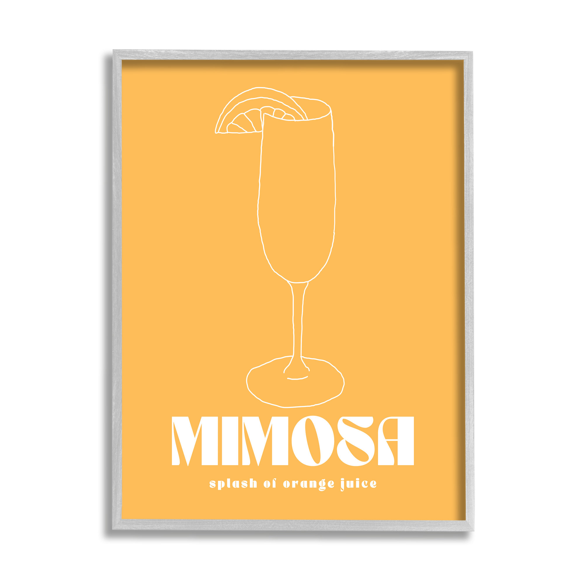 Stupell Industries Mimosa Splash of OJ Canvas Wall Art by House of Lulu ...