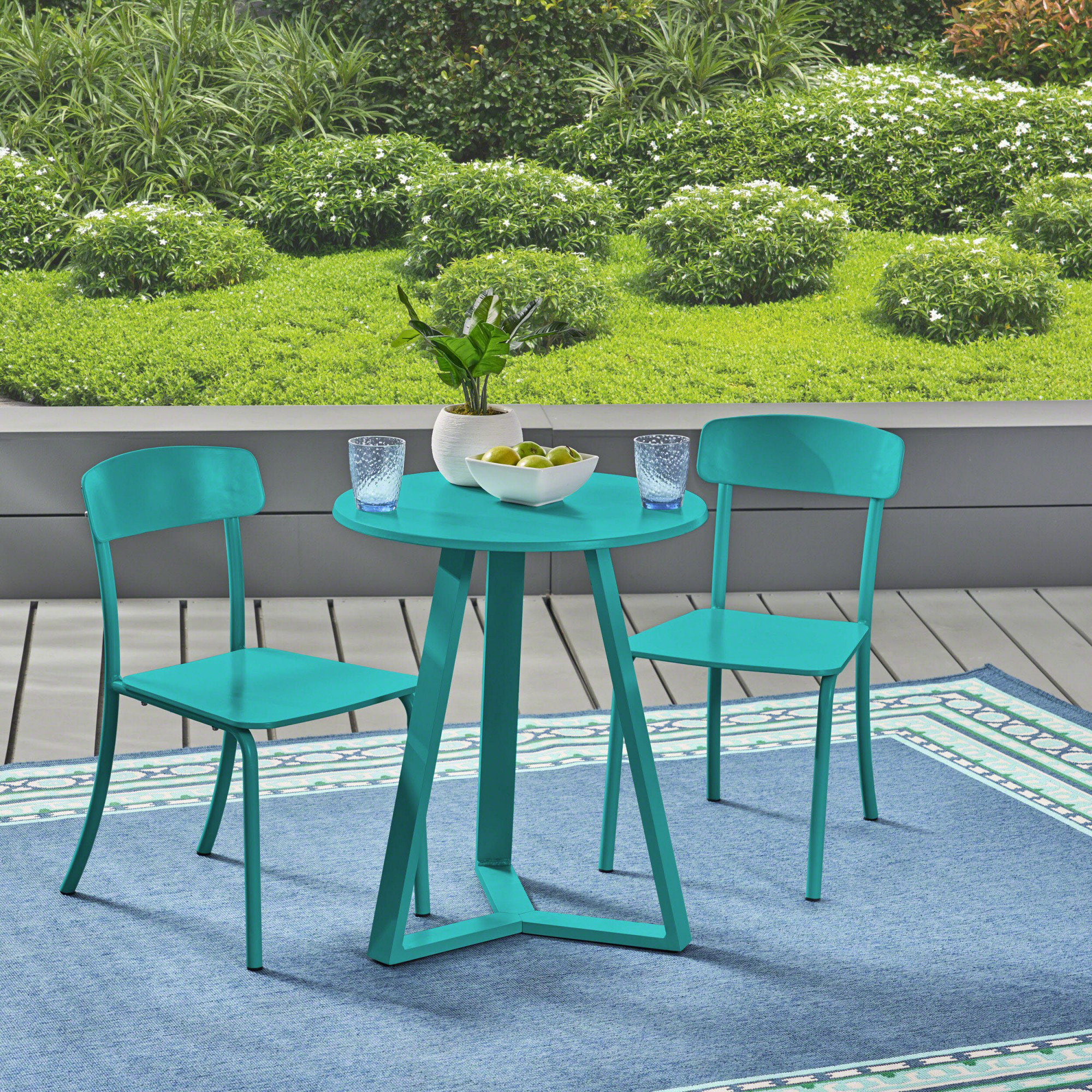 Latitude Run® Patio Table and Chairs Set | Wayfair