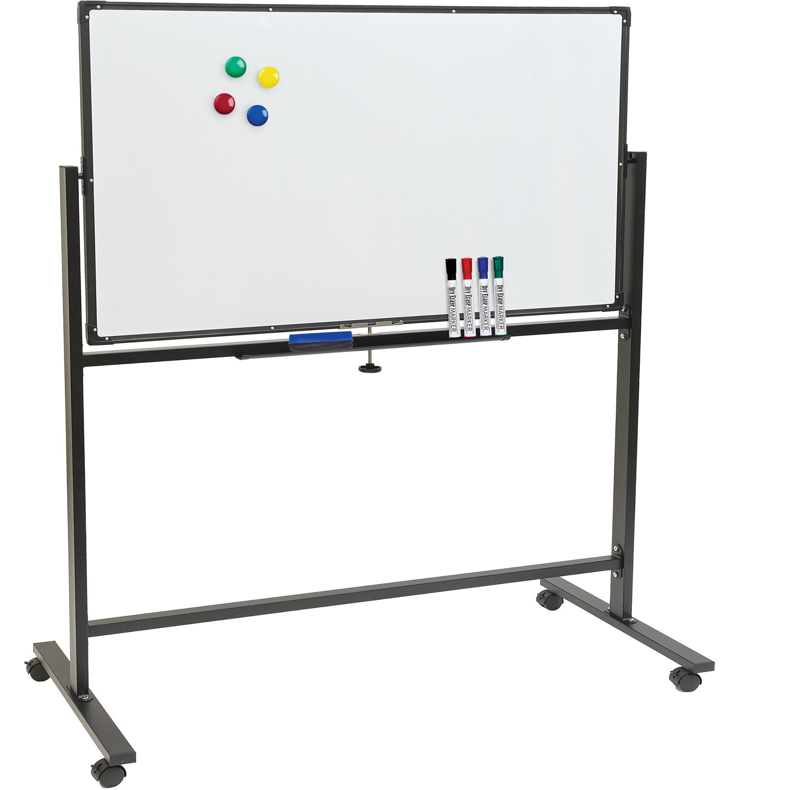 Excello Global Products Freestanding Magnetic Whiteboard, 70" x 48 ...