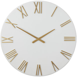 Large White Wall Clocks You'll Love | Wayfair