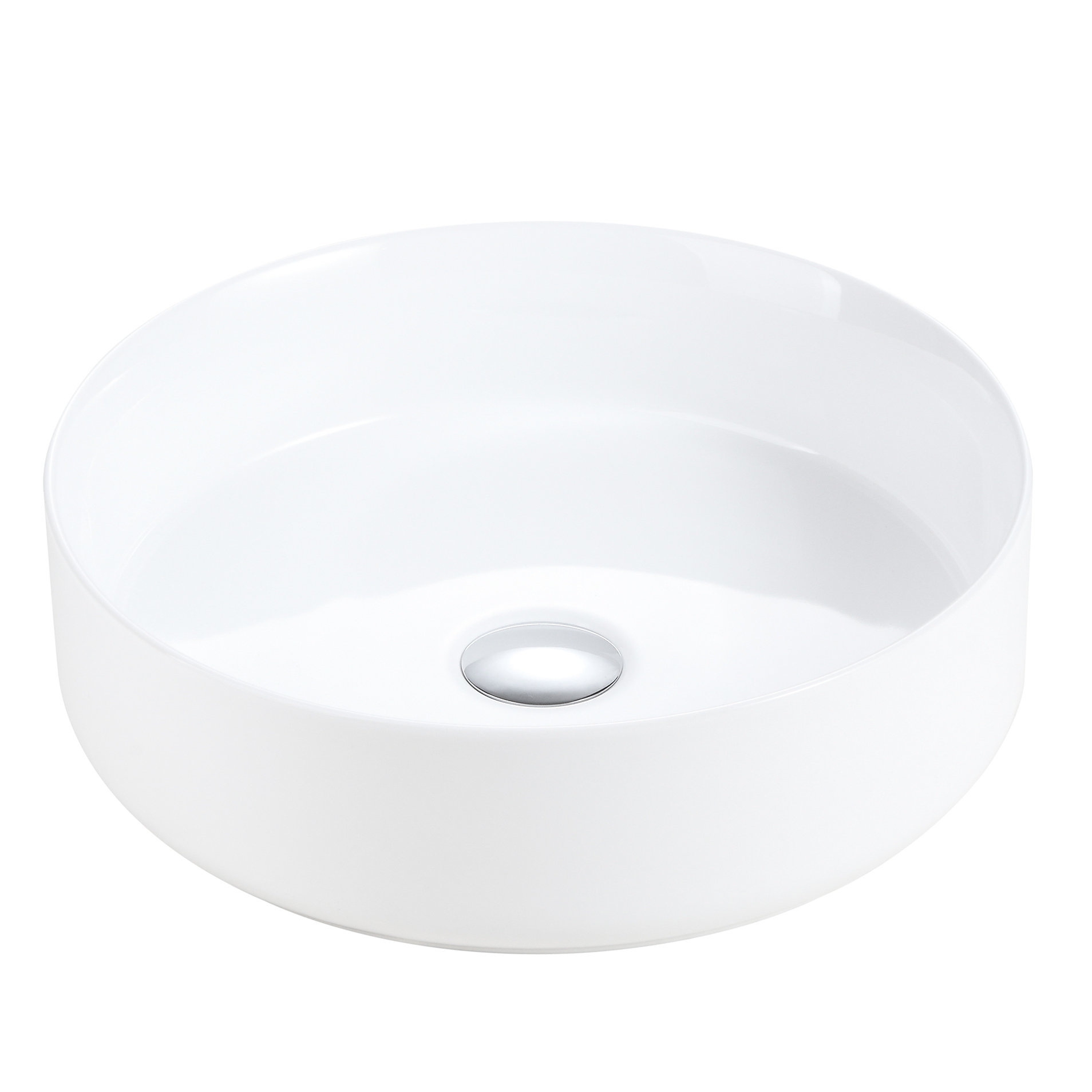 Hokku Designs , Modern Glossy White Ceramic Basin - Stain & Heat , Easy ...