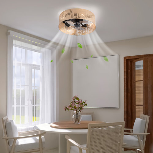 Millwood Pines Benil 18'' Ceiling Fan with Light Kit | Wayfair