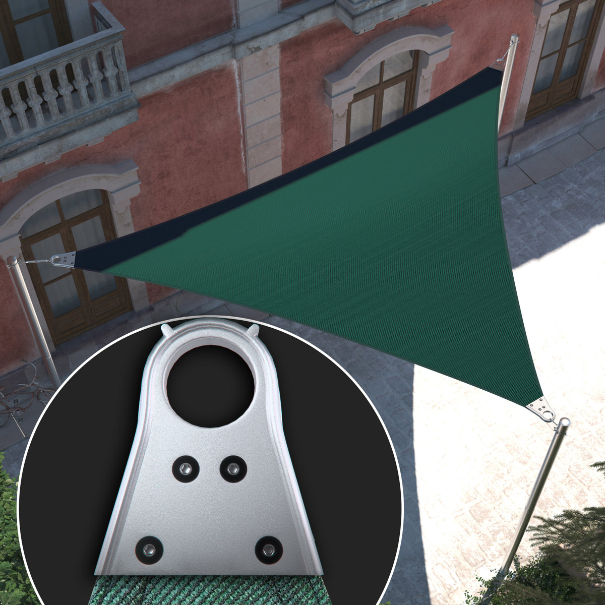 Royal Shade Super Ring Triangle Shade Sail & Reviews | Wayfair