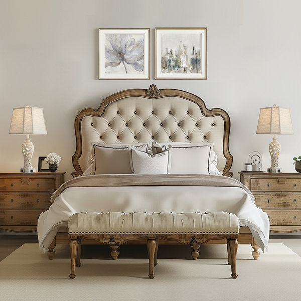 Ivy Bronx Hettel 25" Resin Carved Table Lamp Set With Night Light And ...