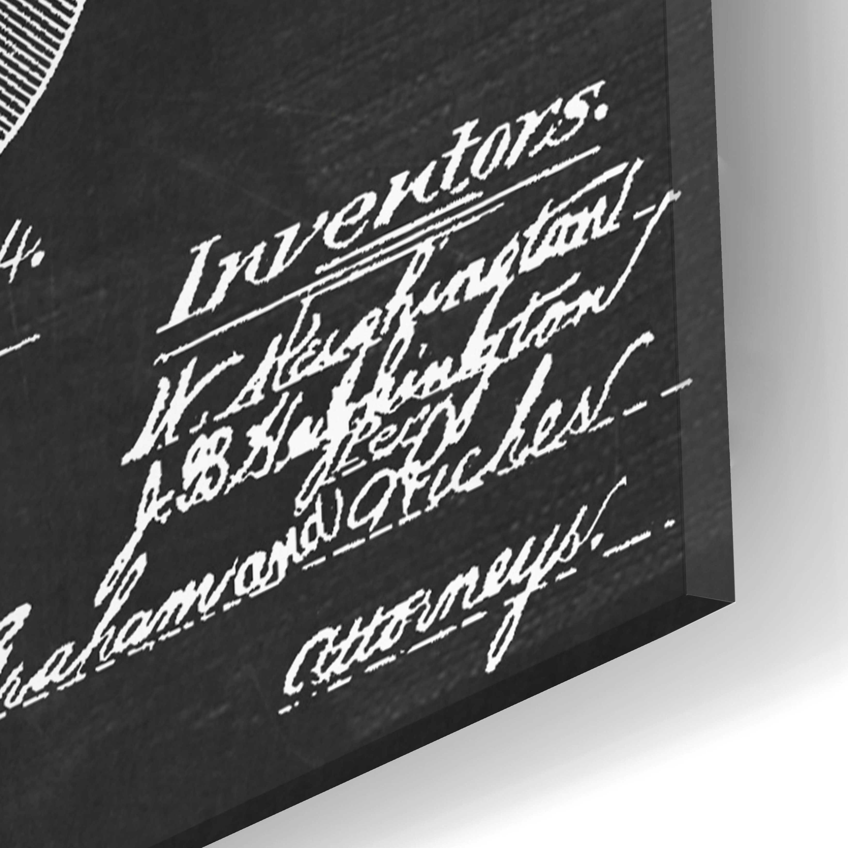 17 Stories Cricket Bat Blueprint Patent Chalkboard - Unframed Graphic ...