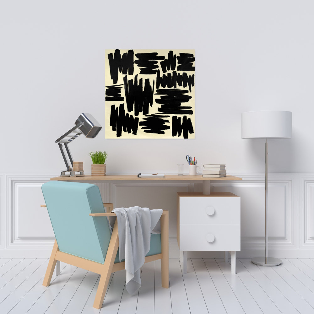 Begin Edition International Inc. Deconstructed Stripes Abstract Canvas ...