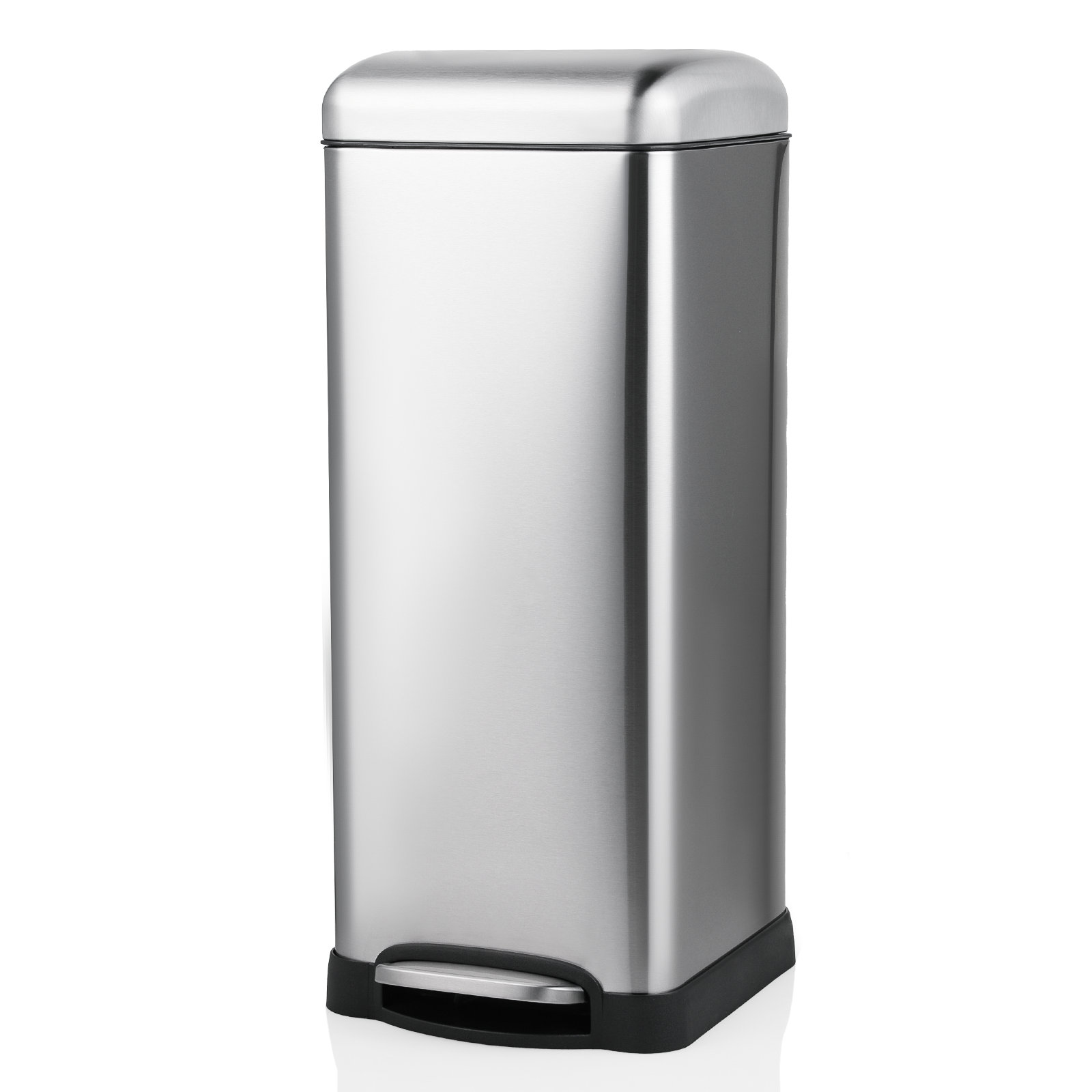 MoNiBloom 8 Gallon Trash Can, Hands-Free Stainless Steel Kitchen Step ...