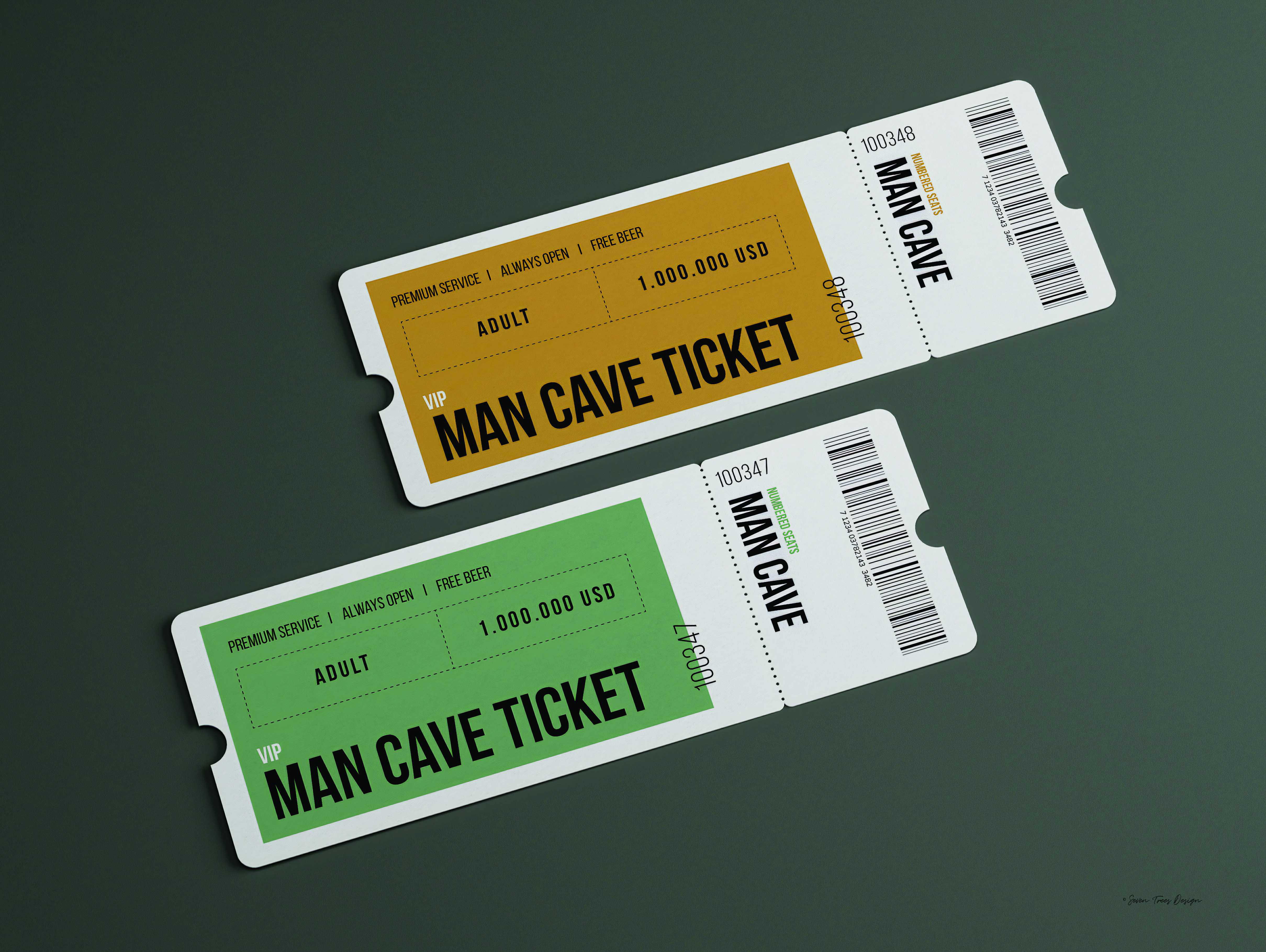 Trinx Man Cave Tickets - Wrapped Canvas Print | Wayfair