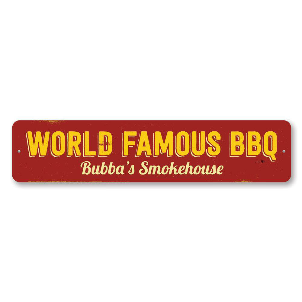 Lizton Sign Shop, Inc World Famous BBQ Custom Aluminum Sign | Wayfair