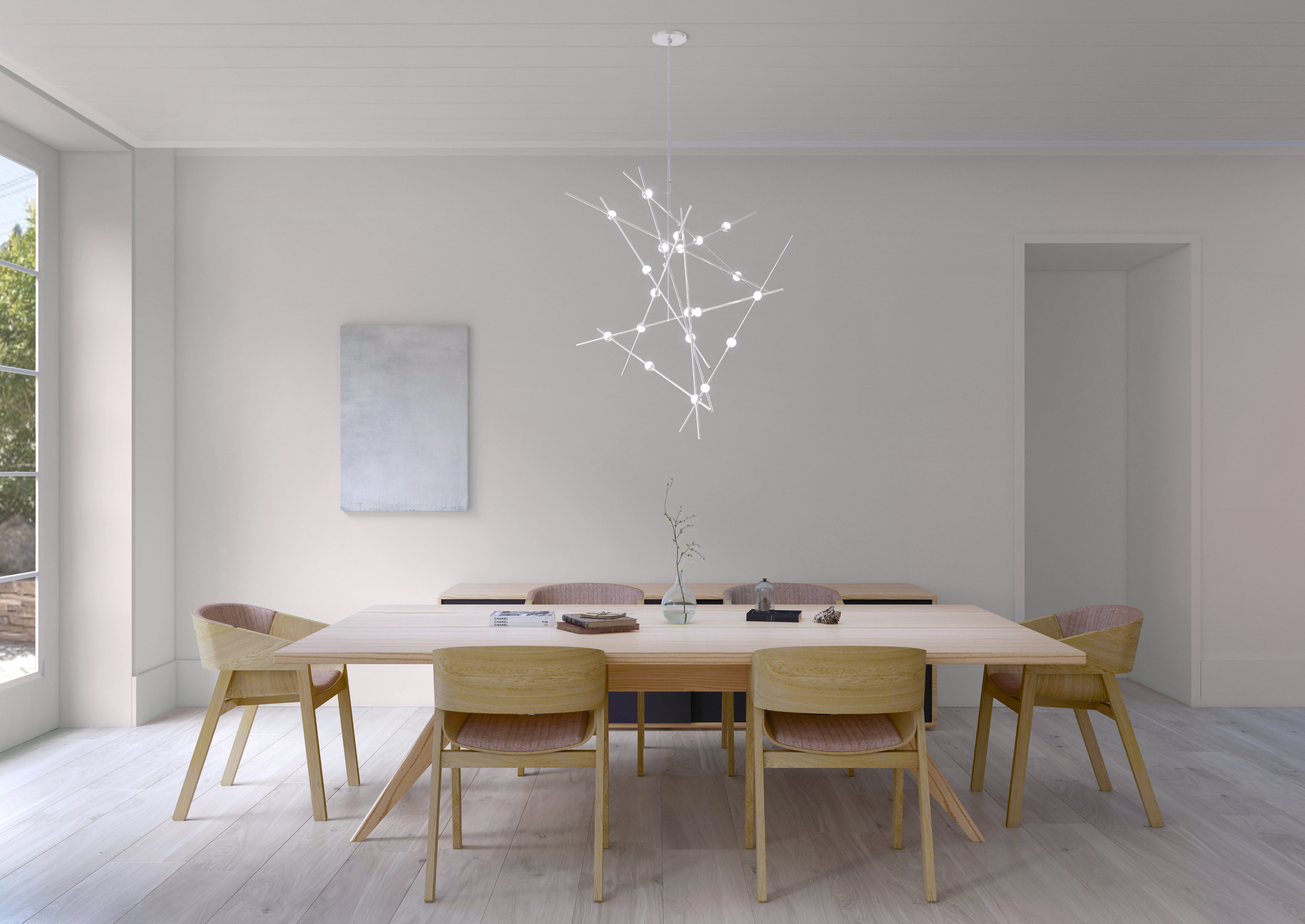 SONNEMAN Constellation - Aquila Major LED Chandelier - Satin Nickel ...