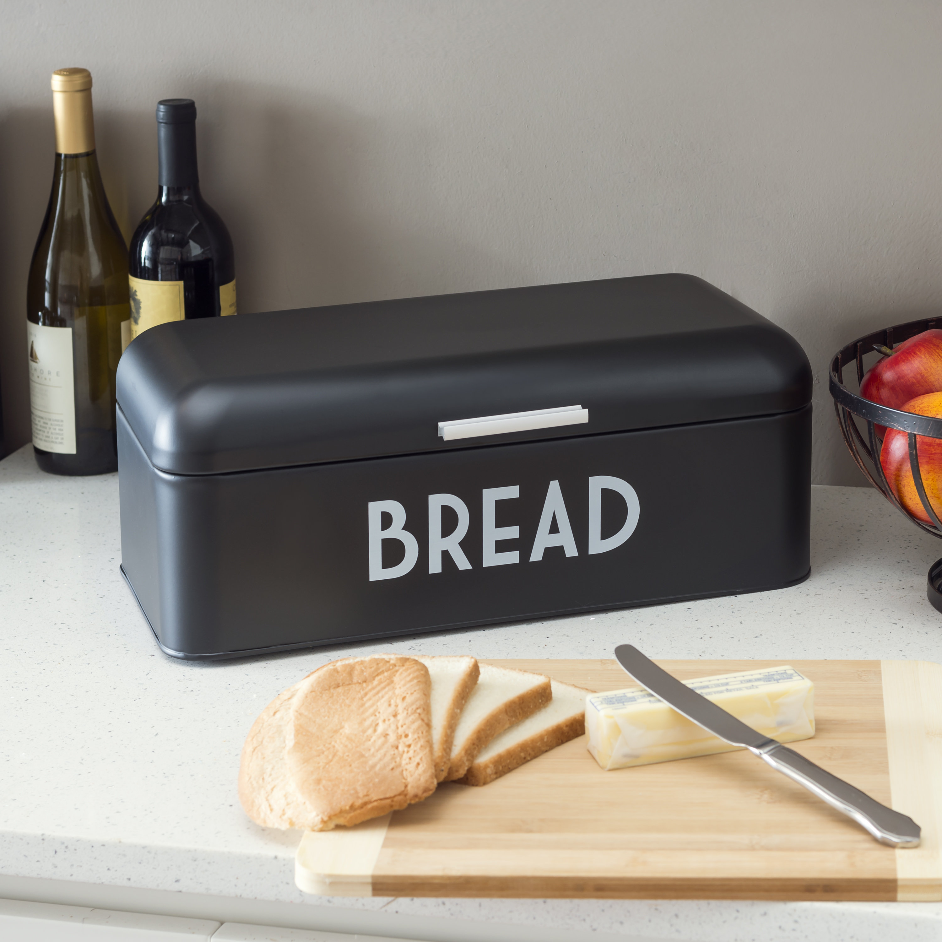 Rebrilliant Bertita Metal Bread Box Food Storage Container & Reviews ...