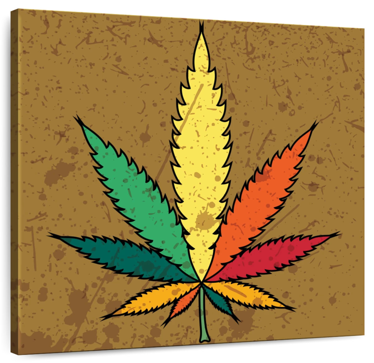 Elephant Stock Colorful Marijuana Symbol | Wayfair