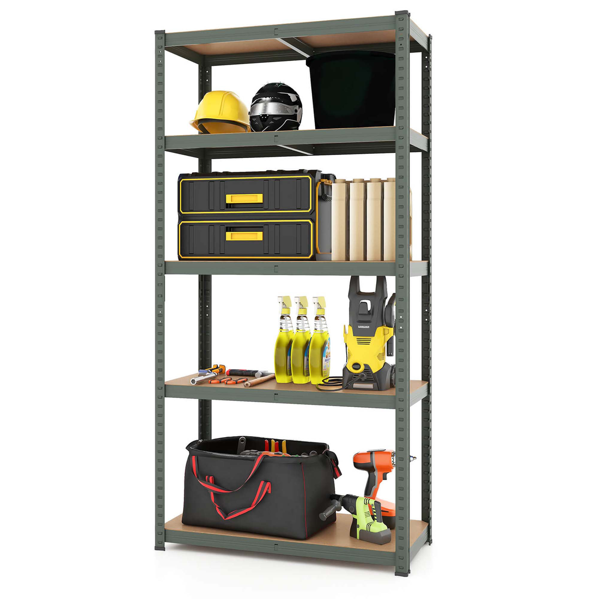 WFX Utility™ 5 Tier Adjustable Garage Shelving Unit With 2000 Lbs Max ...