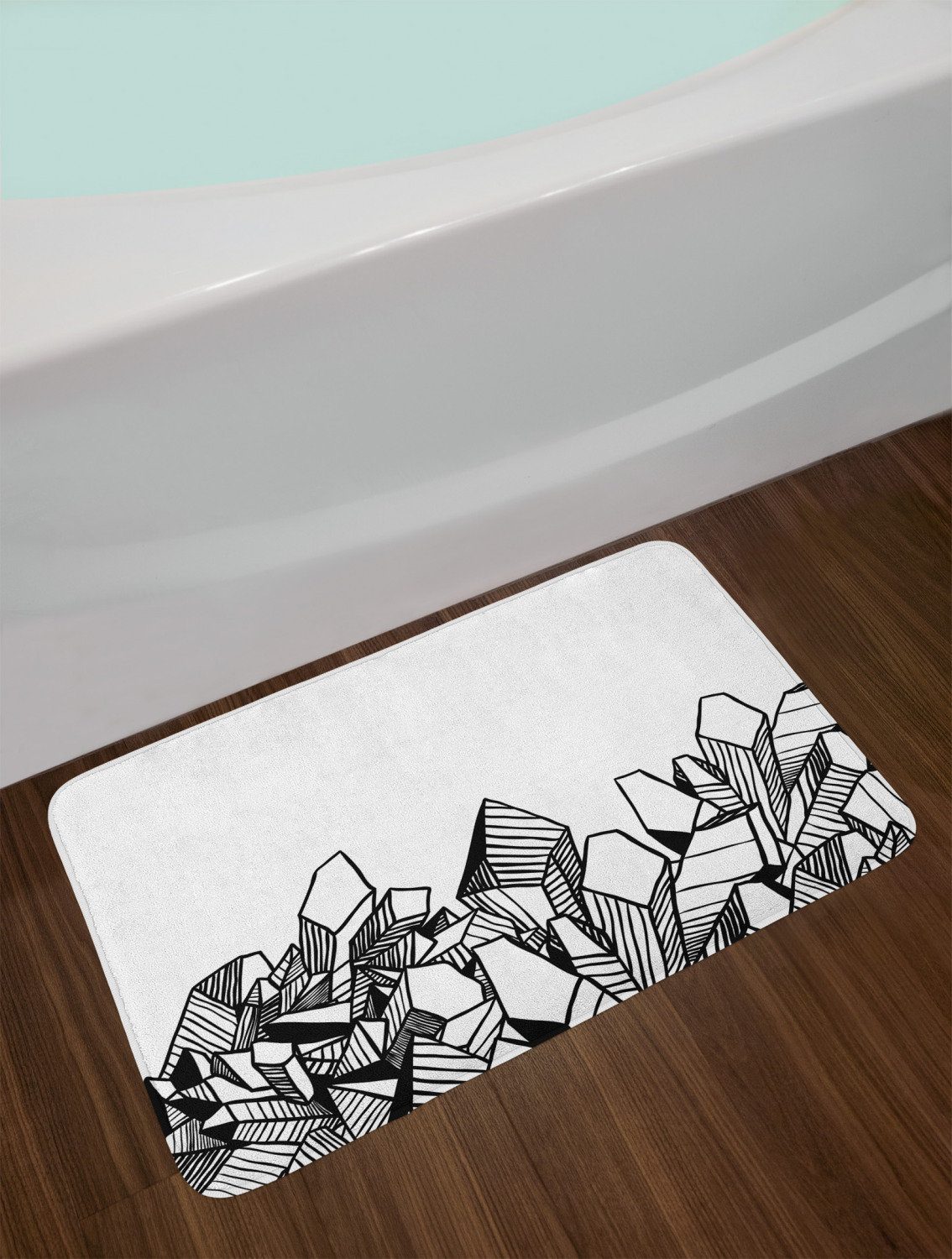 East Urban Home Abstract Bath Rug | Wayfair