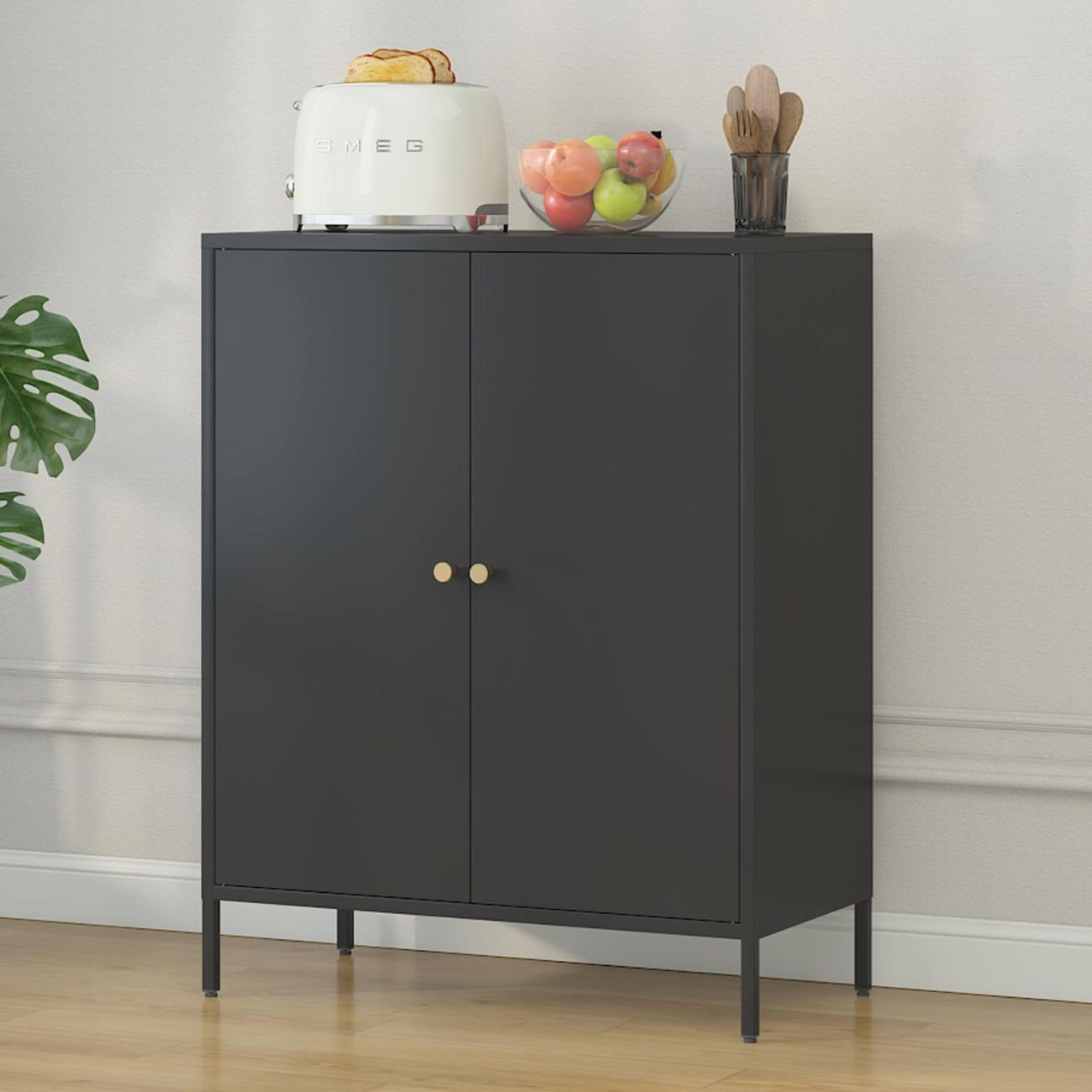 Ophelia & Co. Kitchen Buffet Server Table Accent Sideboard Cupboard ...