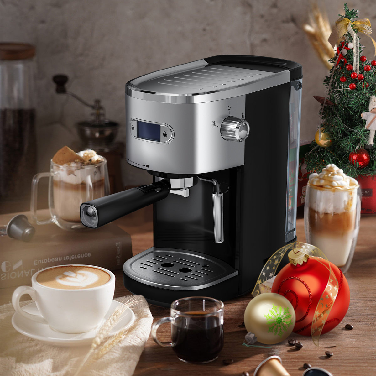 Antarctic Star Espresso Machine , Coffee And Espresso Maker Combo All ...