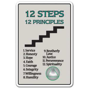 SignMission 12 Steps 12 Principles SIgn | Wayfair