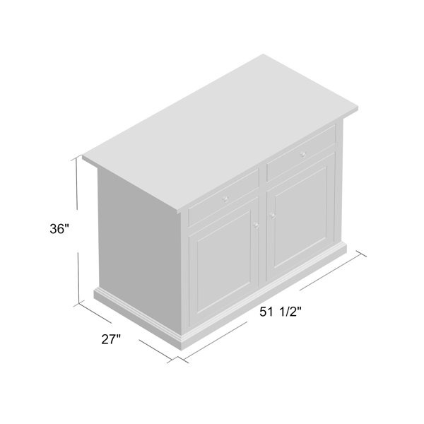 Breakwater Bay Kitchen Island & Reviews | Wayfair