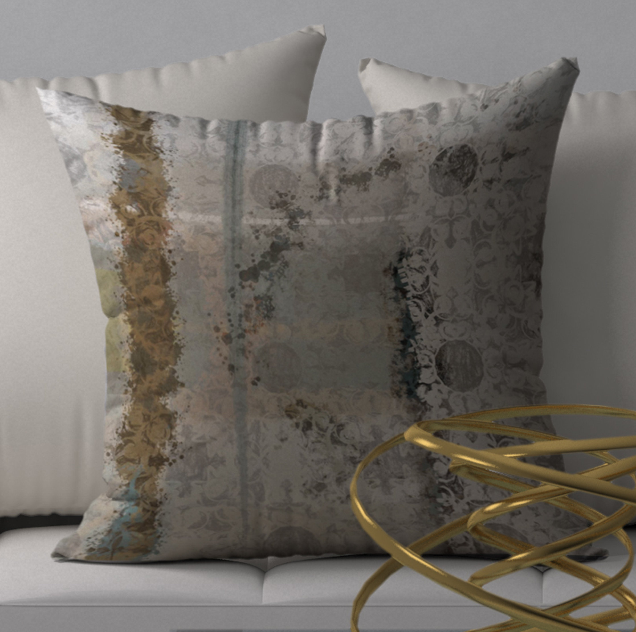 LeRoi Products Abstract Reversible Throw Pillow | Wayfair