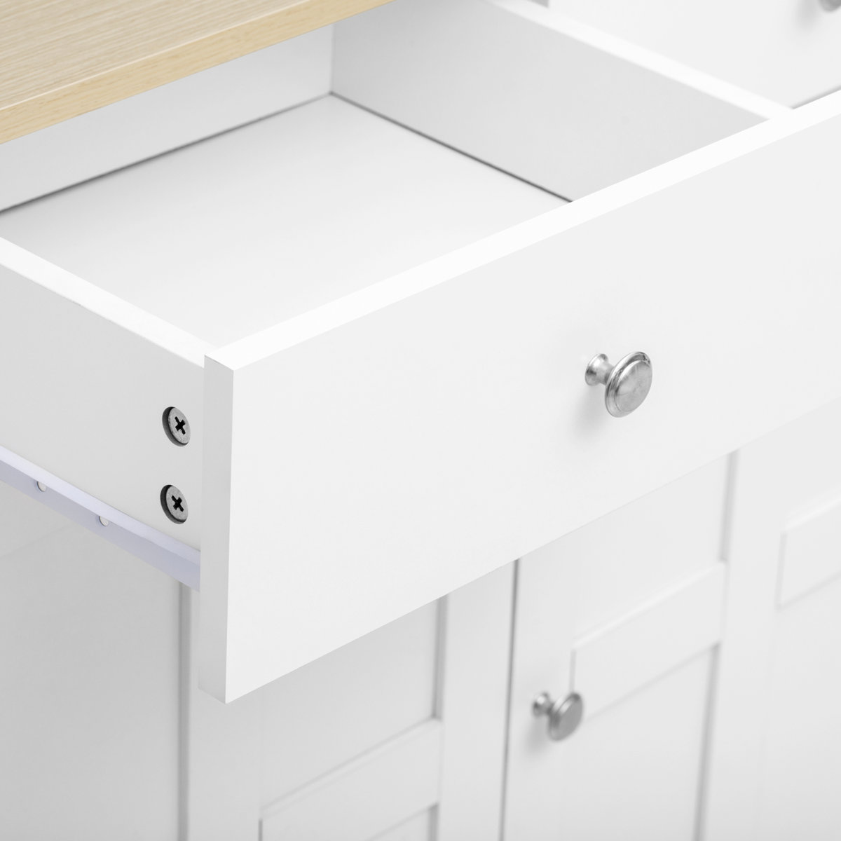 Winston Porter Locker Storage Sideboard With Drawers For Dining Room ...