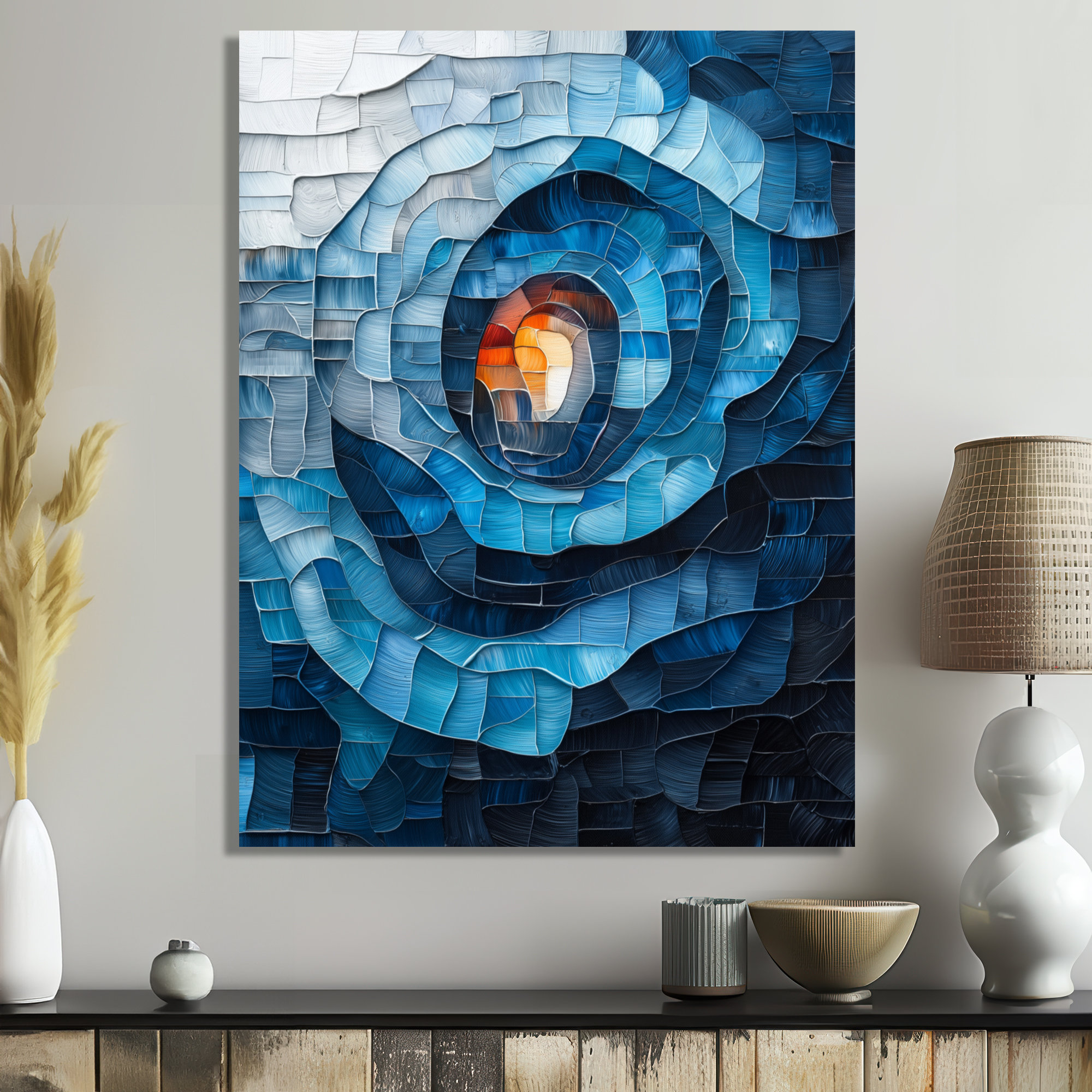 Wrought Studio™ Omario - Abstract Wall Art | Wayfair