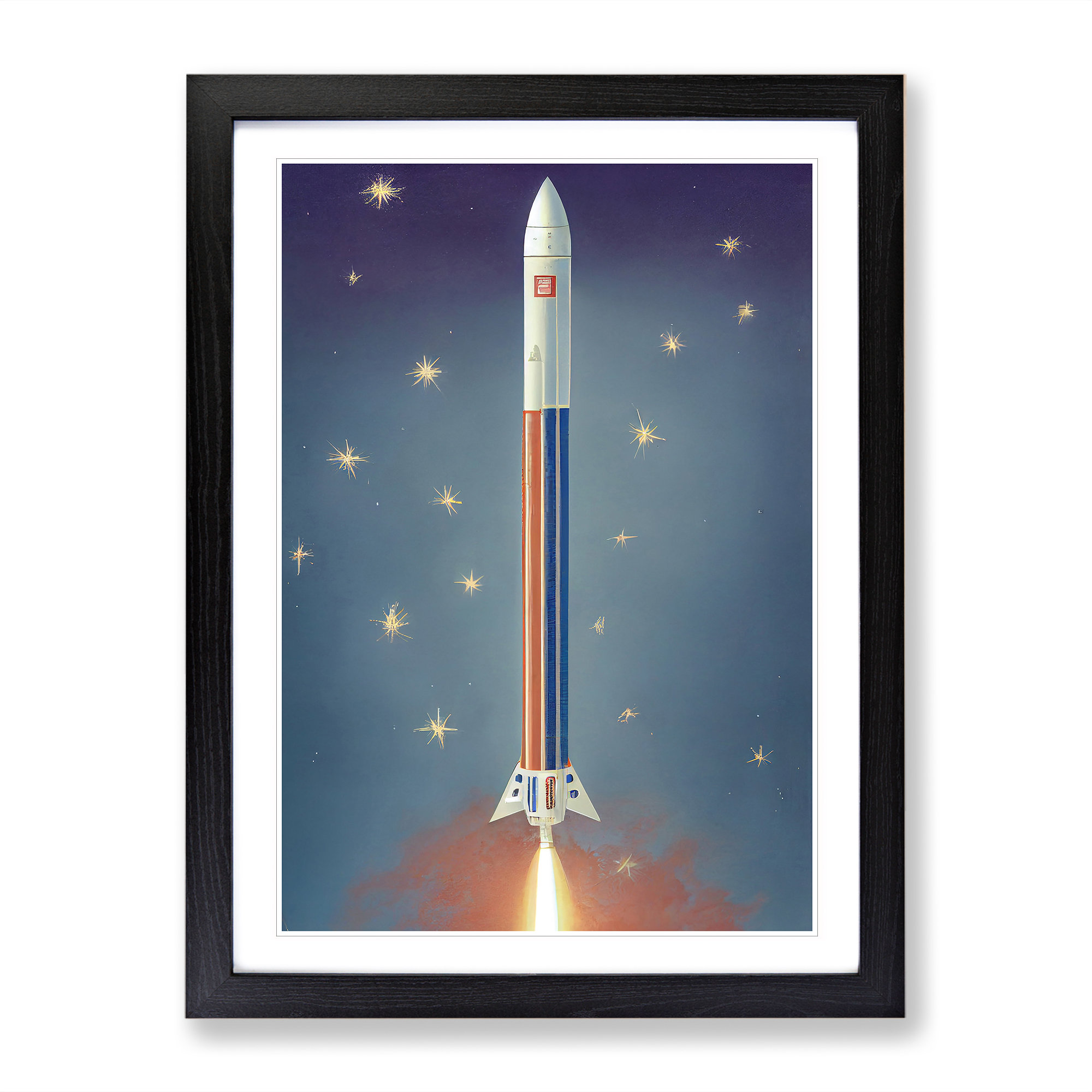 Borough Wharf An Amazing Spaceship Rocket - Picture Frame Painting ...